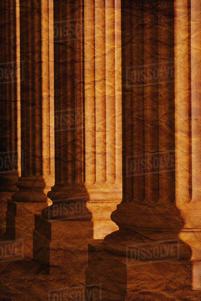 Row Of Large Columns - Royalty-free Stock Photo | Dissolve