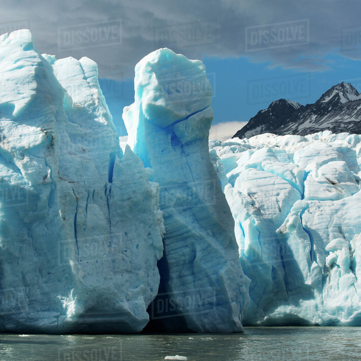 Grey Glacier and Grey Lake, Torres del Paine National Park; Torres del ...
