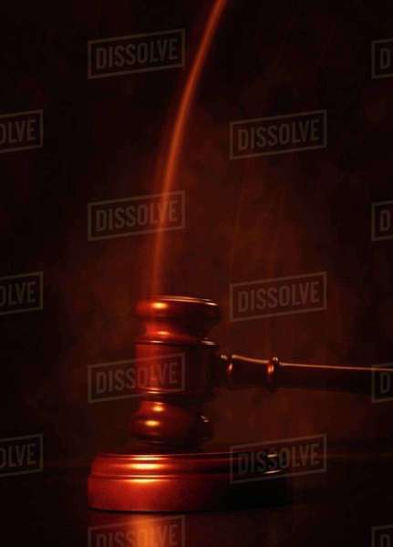 Gavel In Motion - Royalty-free Stock Photo | Dissolve
