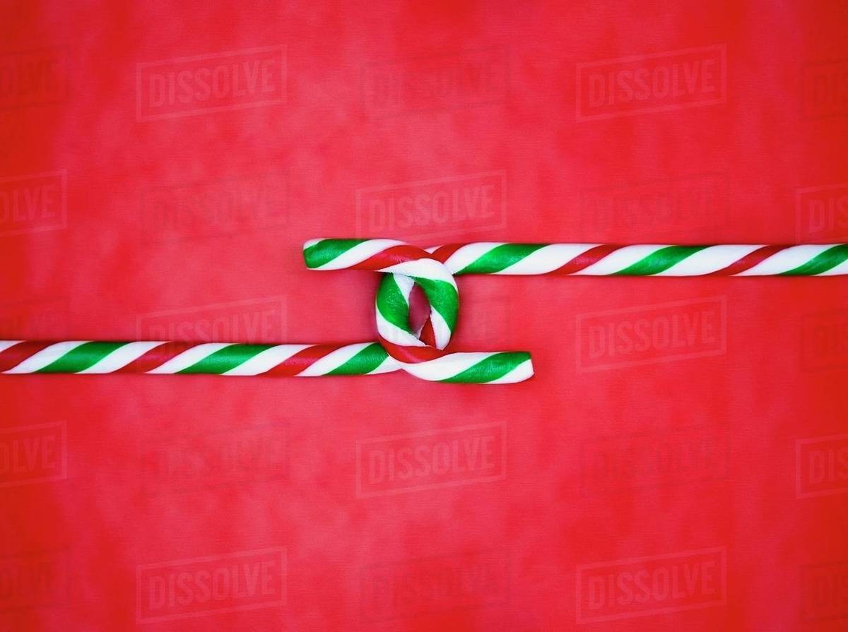 Candy Canes Joined Together - Royalty-free Stock Photo | Dissolve