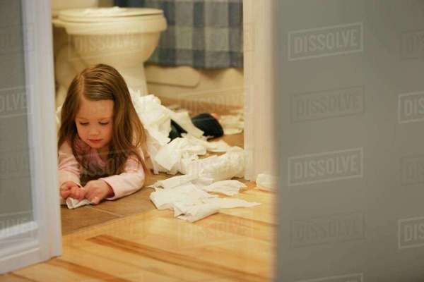 Child Gets Into Mischief - Royalty-free Stock Photo | Dissolve