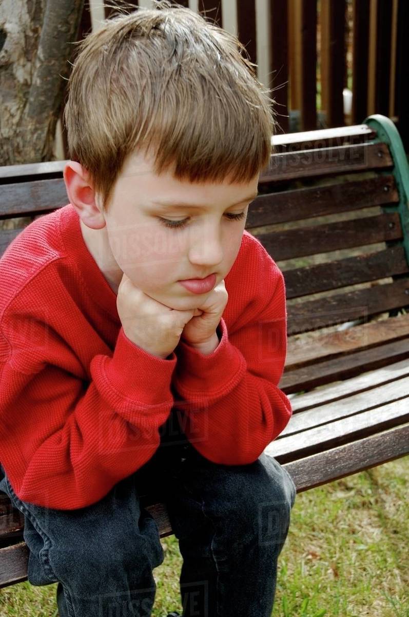 Boy Thinking - Stock Photo - Dissolve
