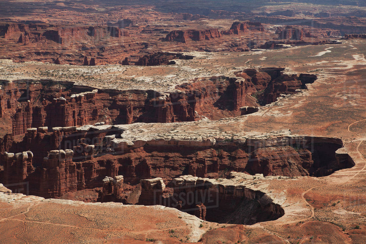 Grand View Point Overlook, Canyonlands National Park; Utah, United ...