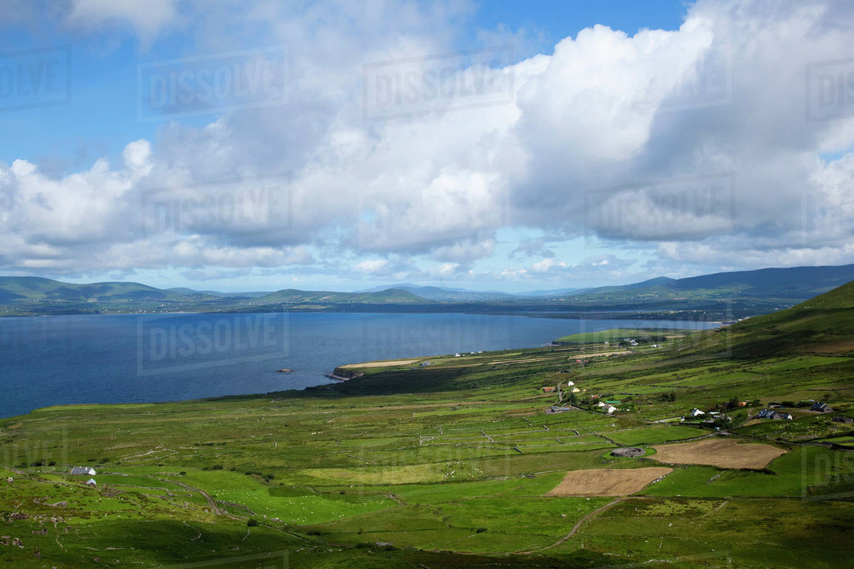 View from ring of kerry looking towards waterville;County kerry ...