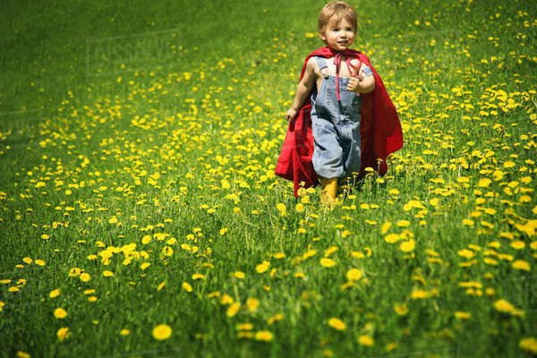 Boy Playing In Cape - Royalty-free Stock Photo | Dissolve