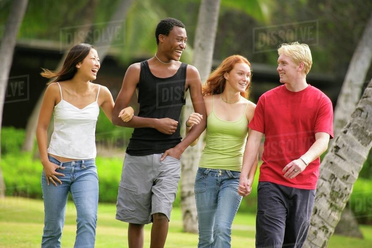 Group Walking - Royalty-free Stock Photo | Dissolve