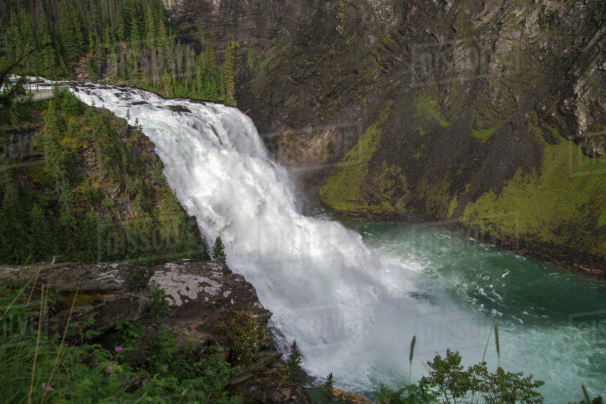Kinuseo Falls, Monkman Provincial Park; British Columbia, Canada ...