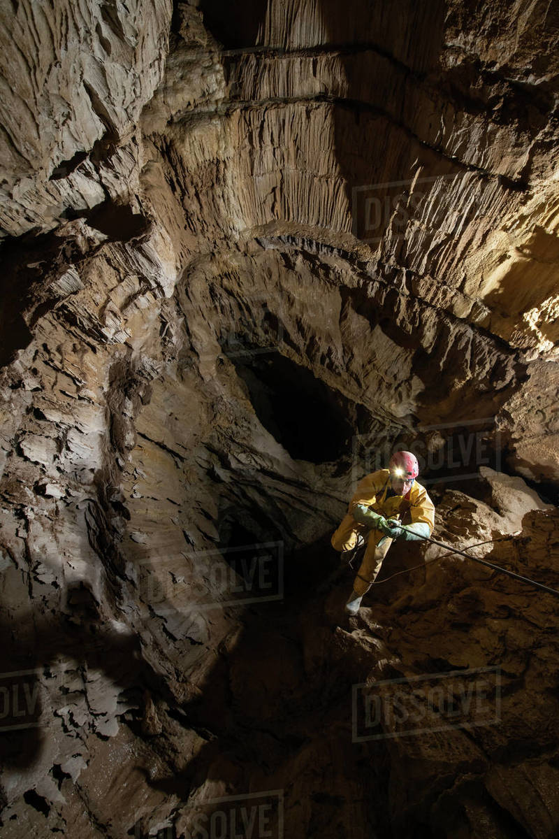 When Veryovkina cave exploration expedition team members first ...