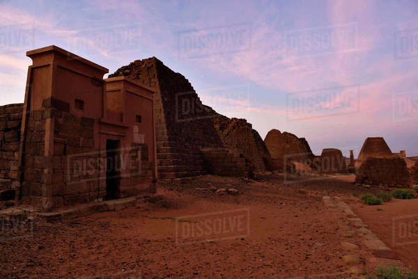 The royal necropolis of the southern capital of the kingdom of Kush ...