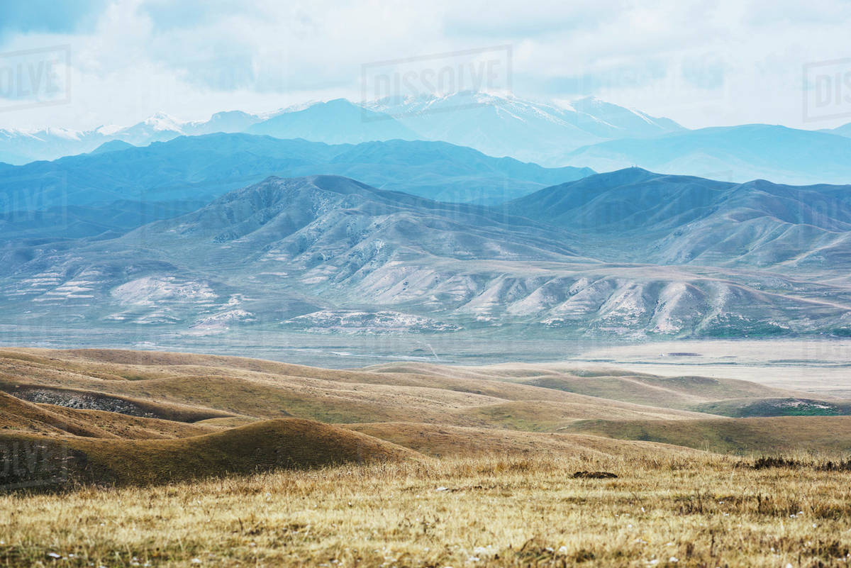 Tibetan landscape layers; Tibet, China - Royalty-free Stock Photo ...