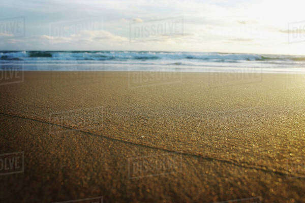 Water Lines On A Sandy Beach; Australia - Royalty-free Stock Photo ...