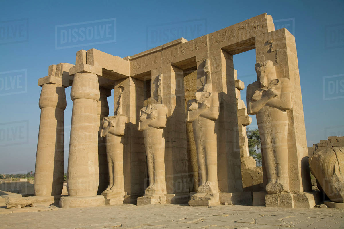 The Ramesseum; Luxor, Egypt - Royalty-free Stock Photo | Dissolve