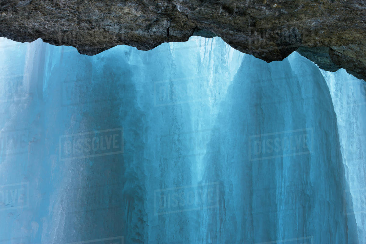 Ice Formations In Winter At Panther Falls - Banff National Park ...