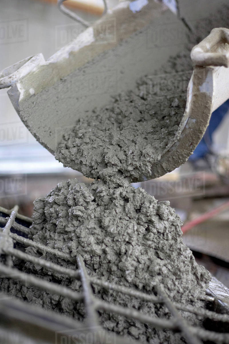 Cement Pouring Out Of Mixer; Canada, Ontario, Hamilton (Composting ...