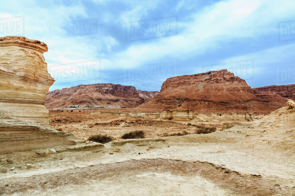 Fortress in the judean desert;Masada southern district israel - Royalty ...