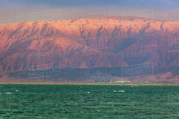 Dead sea at dusk;Moab israel - Royalty-free Stock Photo | Dissolve