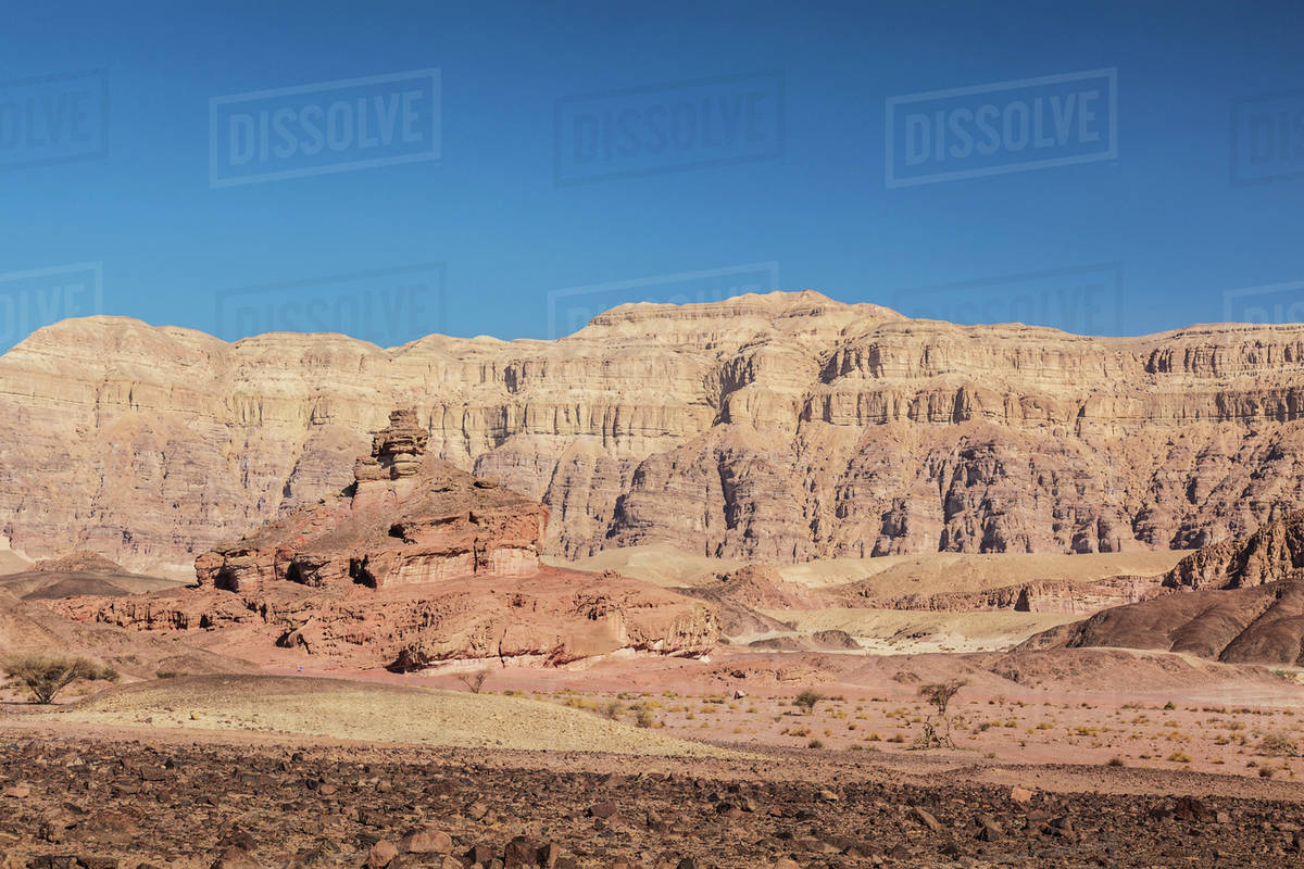 Cliffs in the timna valley;Timna park arabah israel - Royalty-free ...