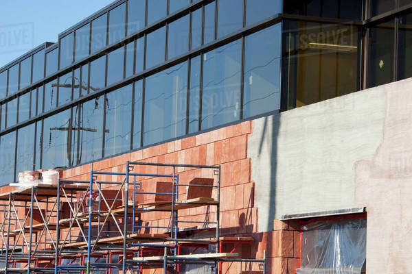 Exterior Stone Work On New Commercial Building; Edmonton, Alberta ...