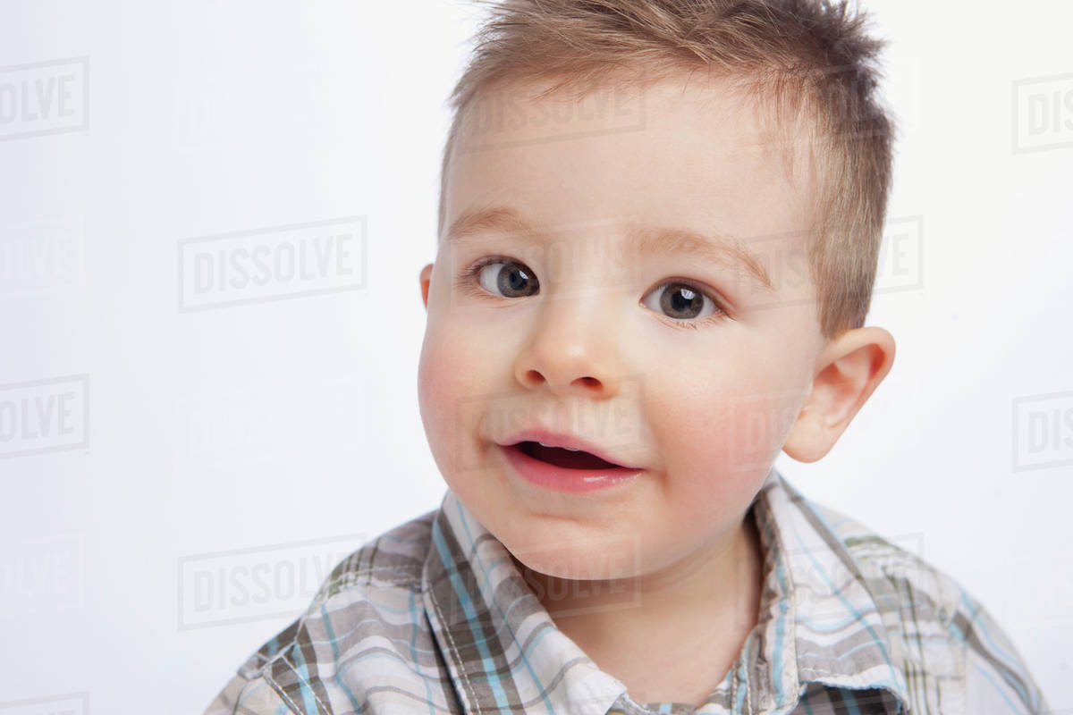 Portrait Of A Young Boy; Edmonton, Alberta, Canada - Royalty-free Stock ...