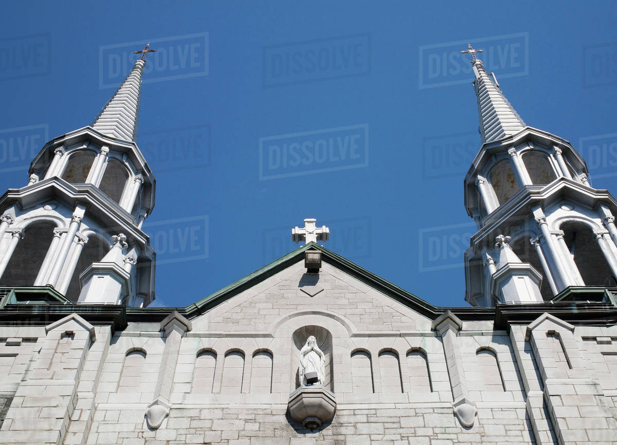 A Catholic Church Building; Marieville, Quebec, Canada - Royalty-free ...