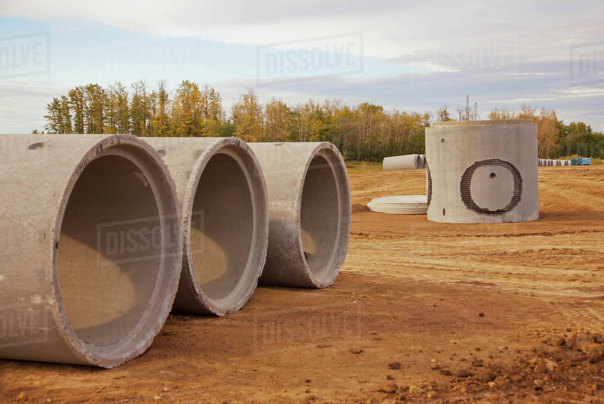 Infrastructure Development In A New Residential Area; Edmonton, Alberta ...