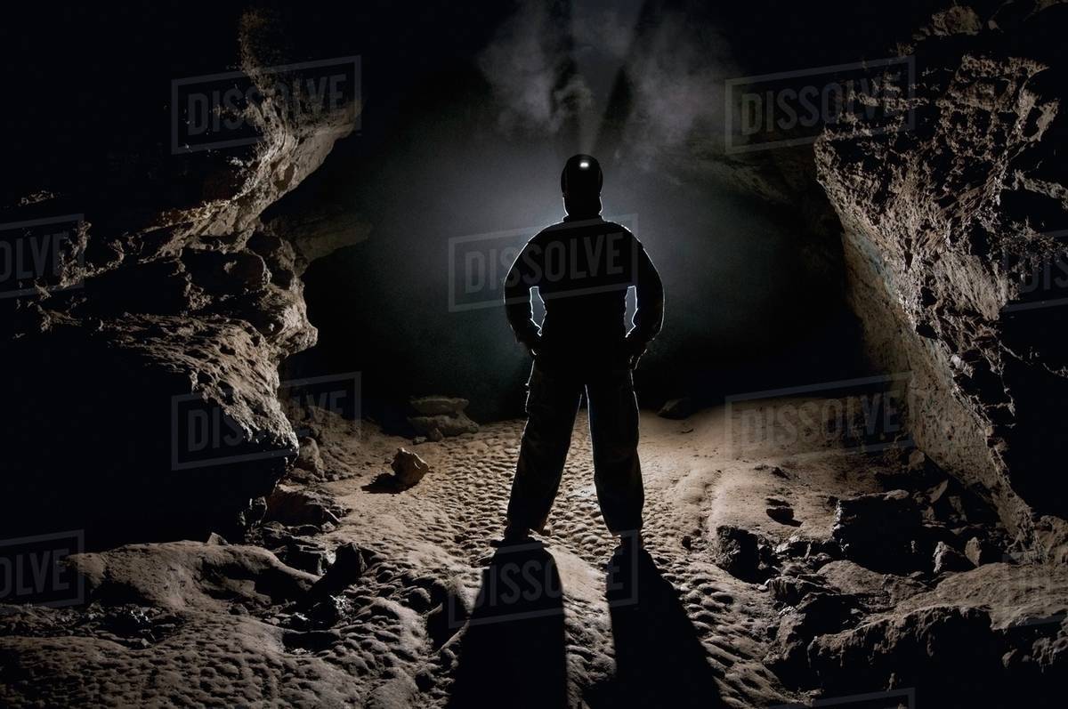 Man In A Cave - Royalty-free Stock Photo | Dissolve