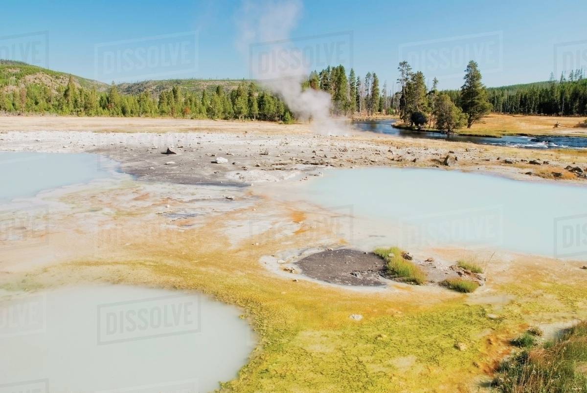 Landscape With Small Pools Of Water - Stock Photo - Dissolve