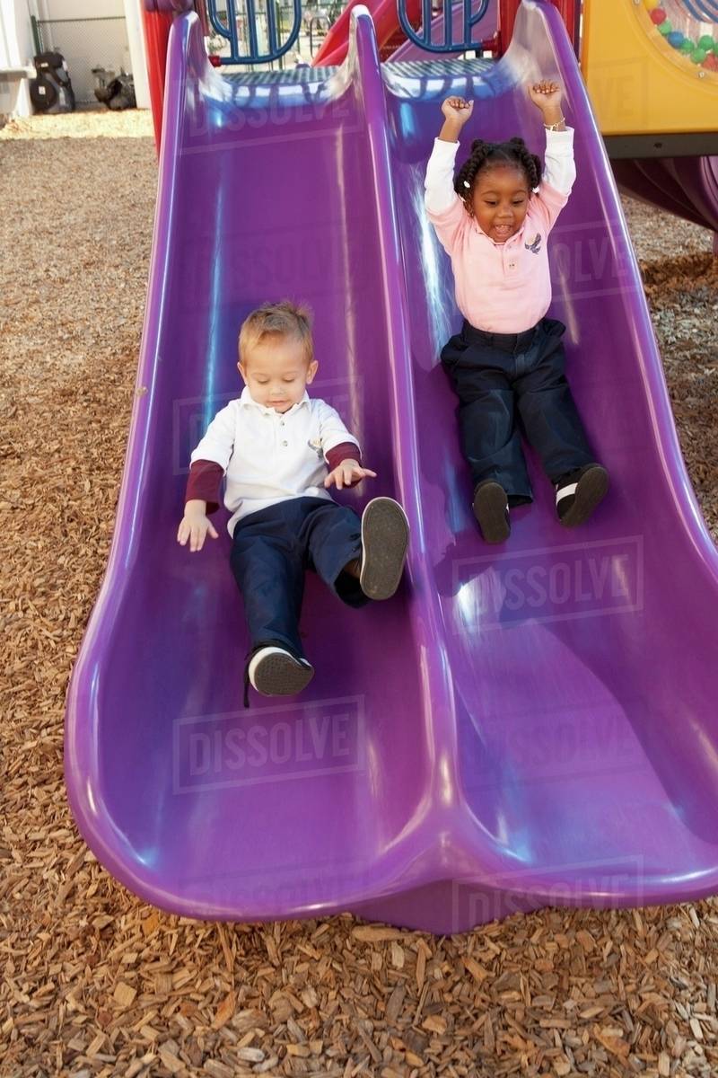 Fort Lauderdale, Florida, United States Of America; Two Young Children ...