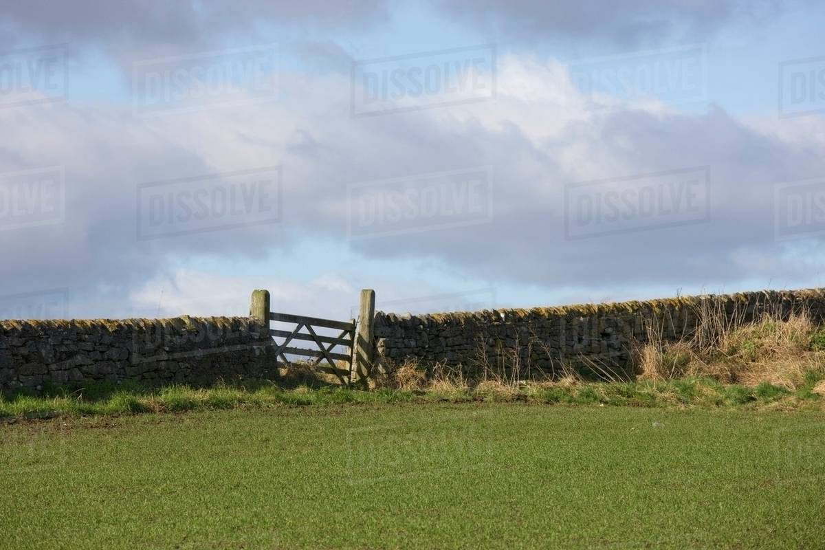 South Shields, Tyne And Wear, England; Stone Fence - Royalty-free Stock ...