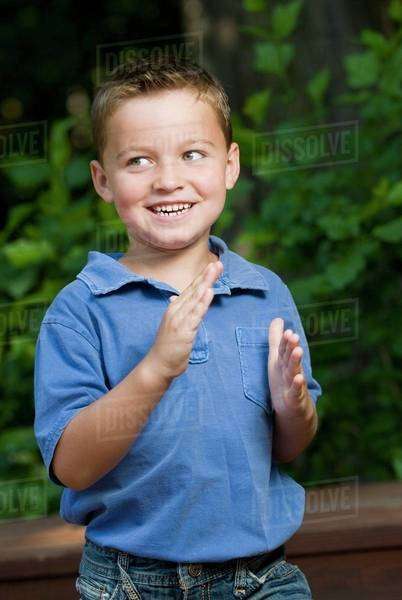 Boy Smiling And Laughing - Royalty-free Stock Photo | Dissolve