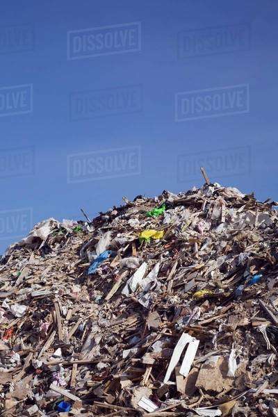 Pile Of Discarded Debris In A Recycling Yard; Laval, Quebec, Canada ...