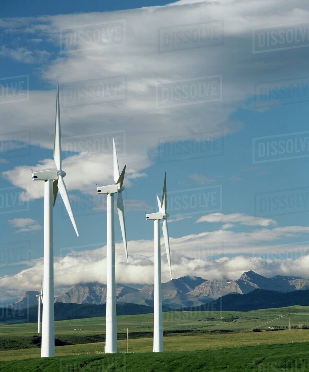 Wind Turbines, Alberta, Canada - Royalty-free Stock Photo | Dissolve