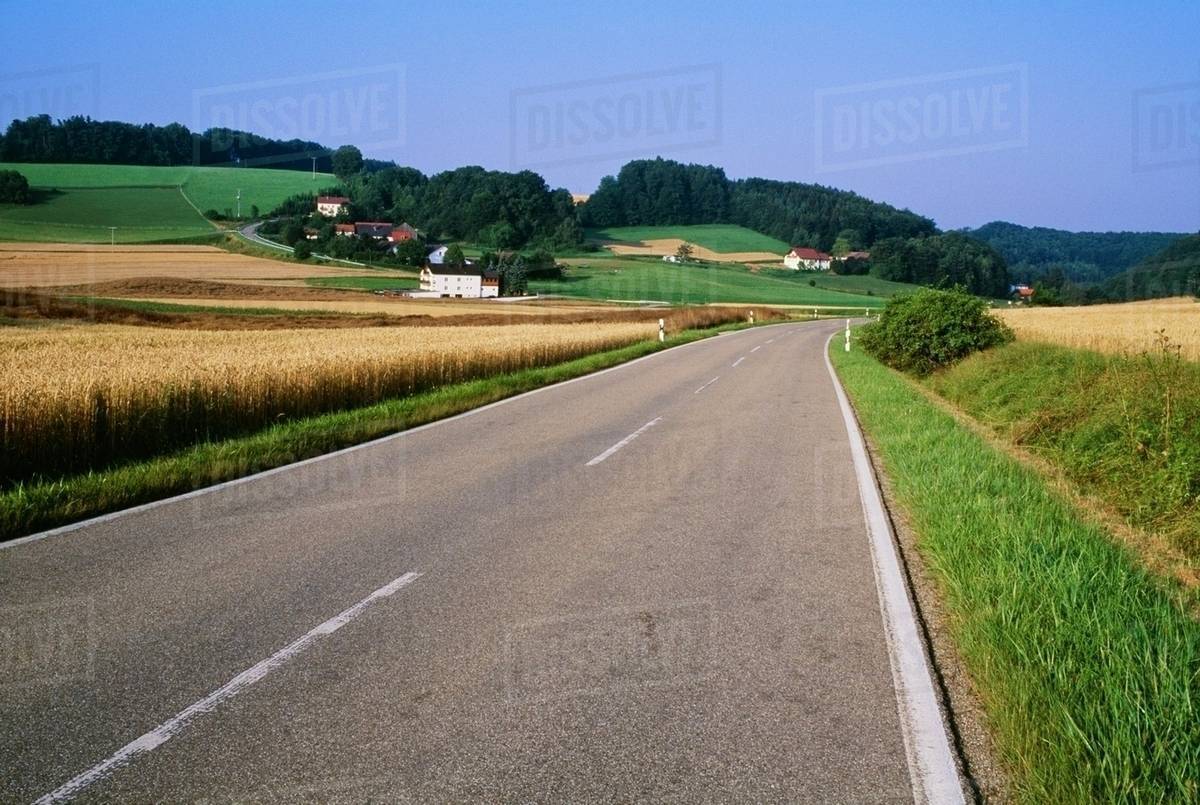 Stretch Of Road, Germany - Royalty-free Stock Photo | Dissolve