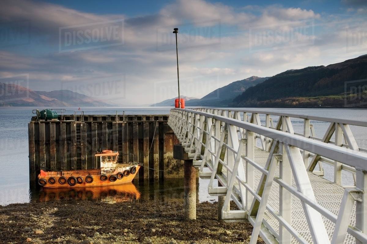 Fishnish Ferry Terminal On The Isle Of Mull, Scotland - Royalty-free ...