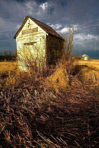 Shack In Field - Royalty-free Stock Photo | Dissolve
