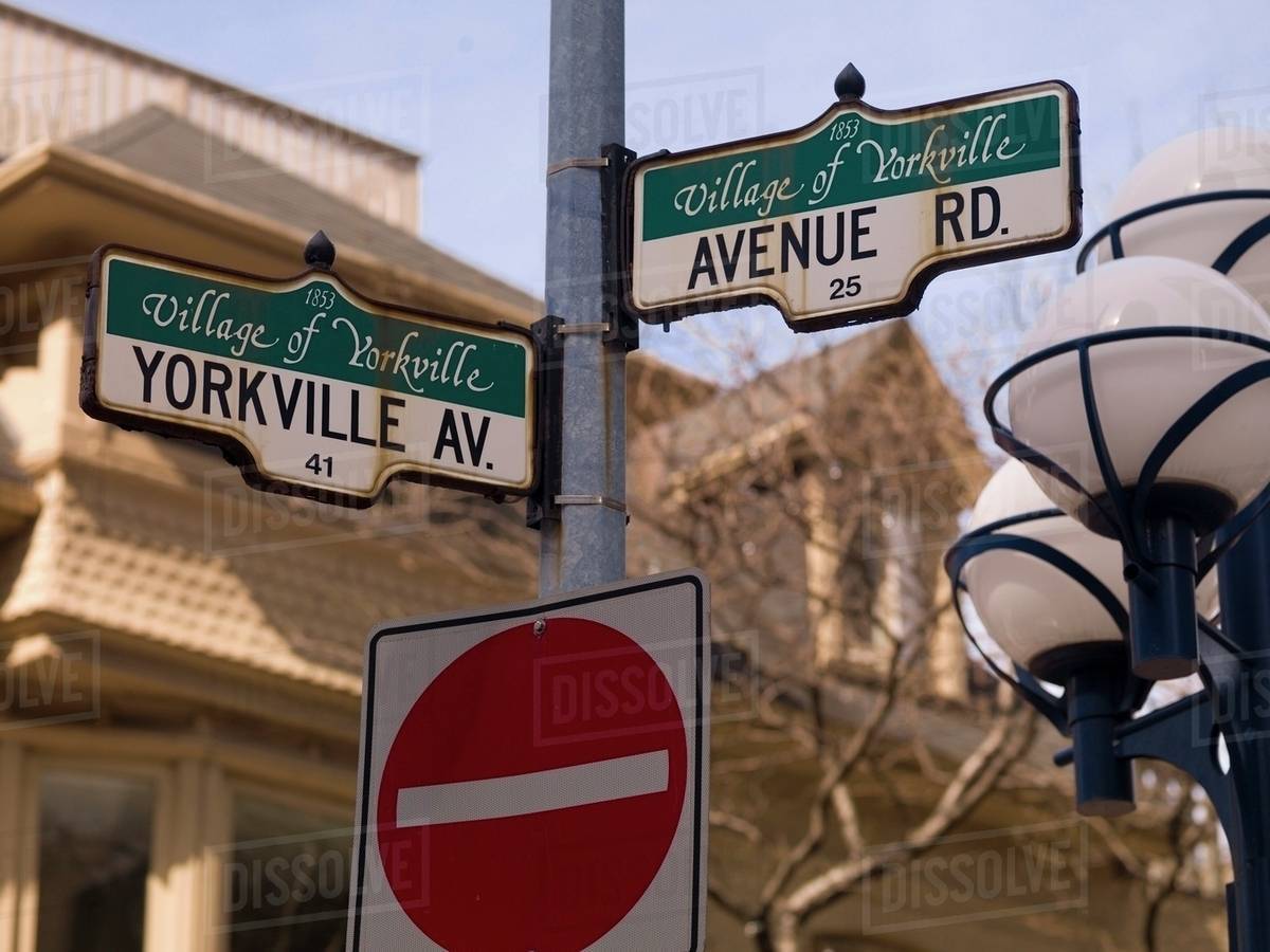 Road Signs, Toronto, Ontario, Canada - Royalty-free Stock Photo | Dissolve