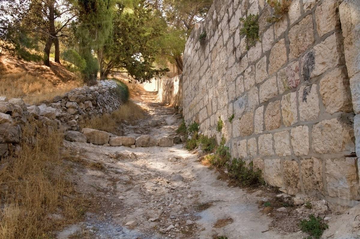 Pathway, Mount Of Olives, Jerusalem, Israel - Royalty-free Stock Photo ...