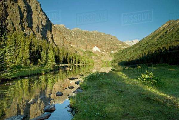 Taylor Lake, Banff National Park, Banff, Alberta - Royalty-free Stock ...