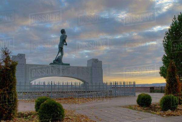 Thunder Bay, Ontario, Canada; Terry Fox Memorial At Sunset - Royalty ...