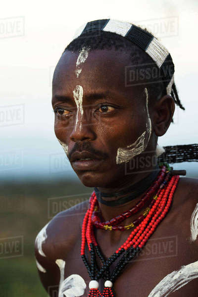 Kara tribe warrior; Ethiopia - Stock Photo - Dissolve