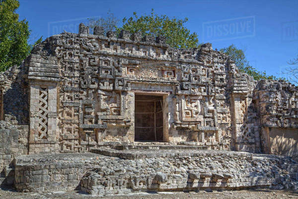 Monster Mouth doorway, Structure II, Hochob Mayan archaeological site ...