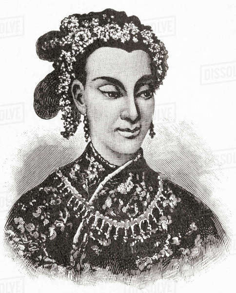 Empress Dowager Cixi, aka Empress Dowager Tzu-hsi, 1835 –1908. Chinese ...