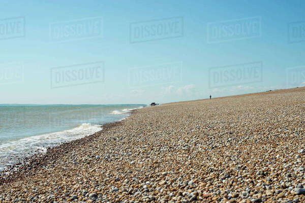Dungeness shingle beach; Kent, England - Royalty-free Stock Photo ...