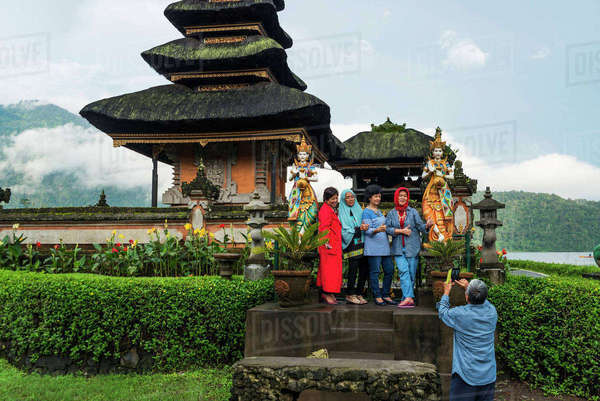 Pura Ulun Danu Buyan in Danau Buyan Lake; Bali Island, Indonesia ...