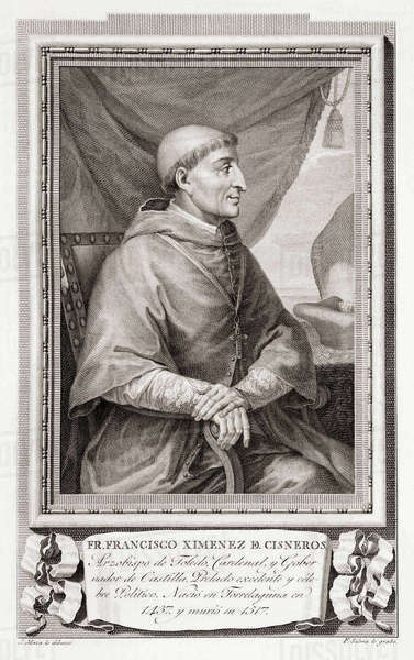 Francisco Jiménez De Cisneros, 1436 – 1517, Aka Ximenes De Cisneros ...