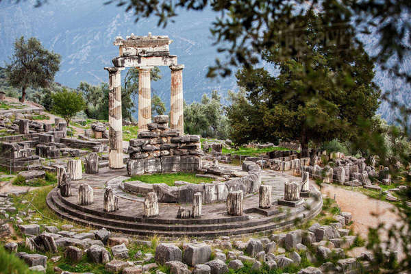 Sanctuary Of Athena; Delphi, Greece - Royalty-free Stock Photo | Dissolve