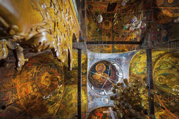 Interior Of Monastery Of Varlaam; Meteora, Greece - Royalty-free Stock ...