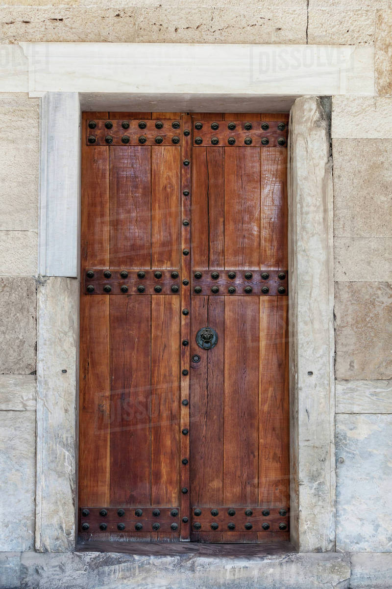 Wooden Door, Ancient Agora Museum; Athens, Greece - Royalty-free Stock ...