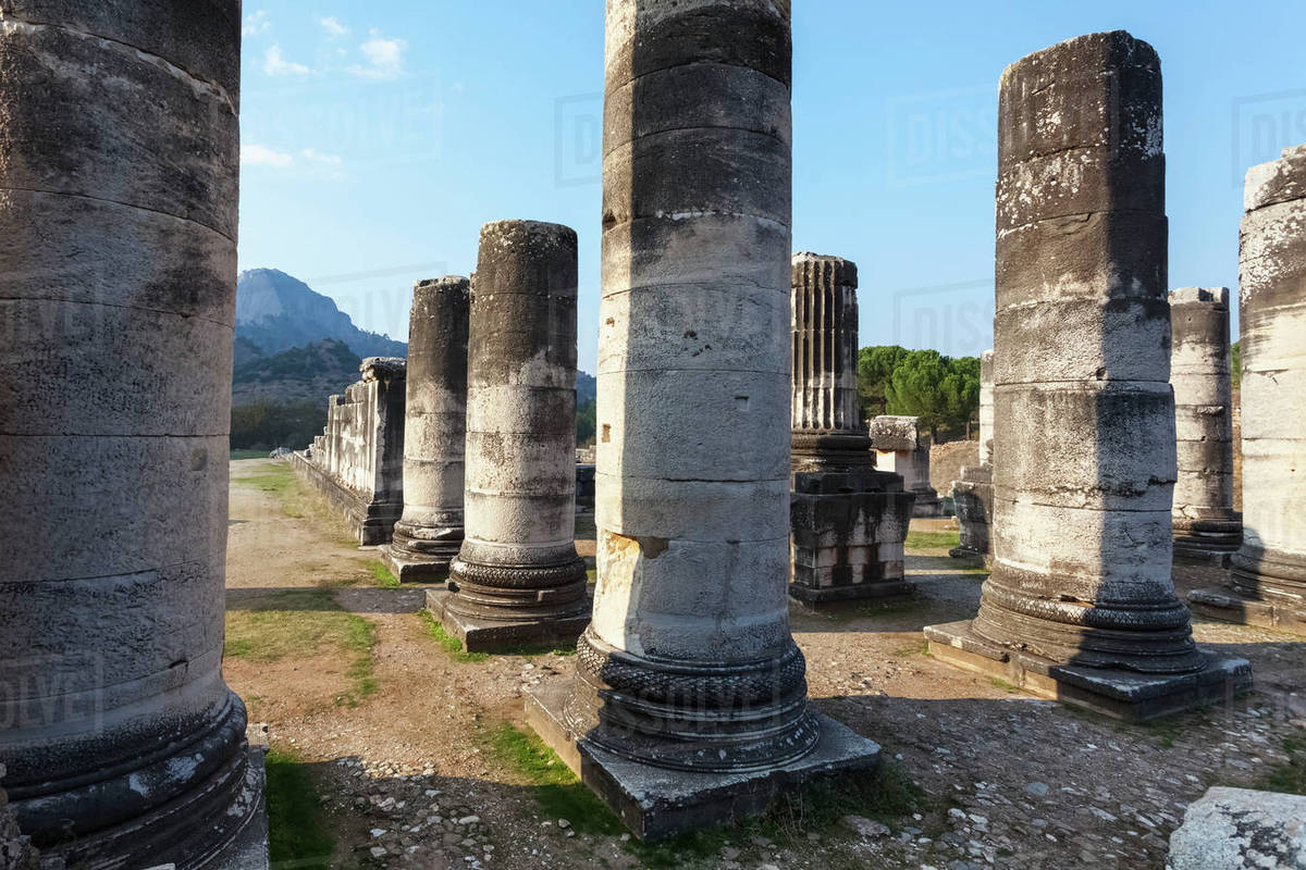 Ruins Of The Temple Of Artemis; Sardis, Turkey - Stock Photo - Dissolve
