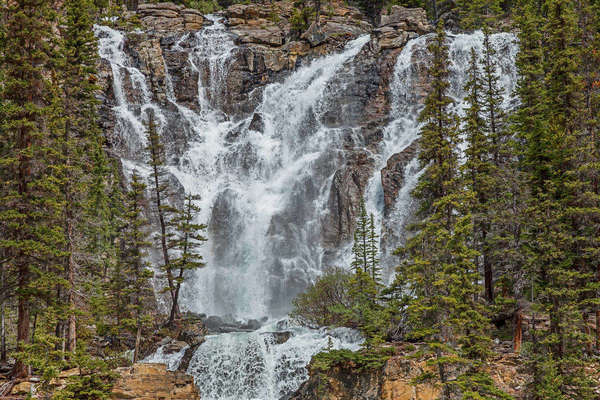 Tangle Falls, Jasper National Park; Alberta, Canada - Royalty-free ...